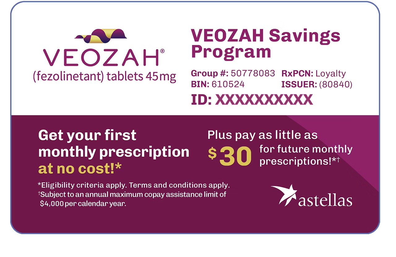 VEOZAH™ (fezolinetant) Pricing Information